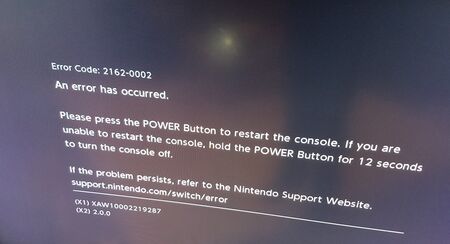 Nintendo Switch Error Code 2162-0002 Repair - Repair Wiki