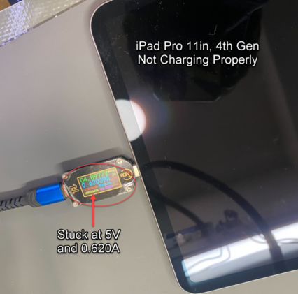 How To Fix an iPad Pro 11in 4th Gen That Does Not Charge, CD3217 ...